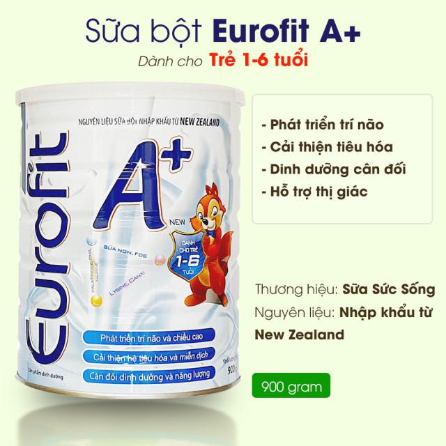 Sữa EUROFIT cho trẻ từ 1-6 tuổi - Sbiz