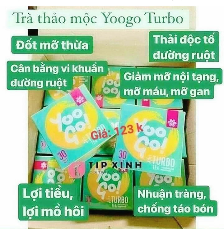 Trà thảo mộc Yoogo tu rbo-TAP HÓA MẬN LÂM - Sbiz