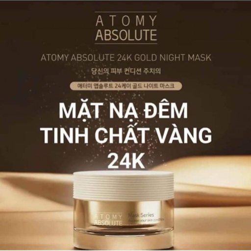 Mặt nạ vàng 24k nguyên chất ban đêm-Atomy Absolute 24k Gold Night Mask ...